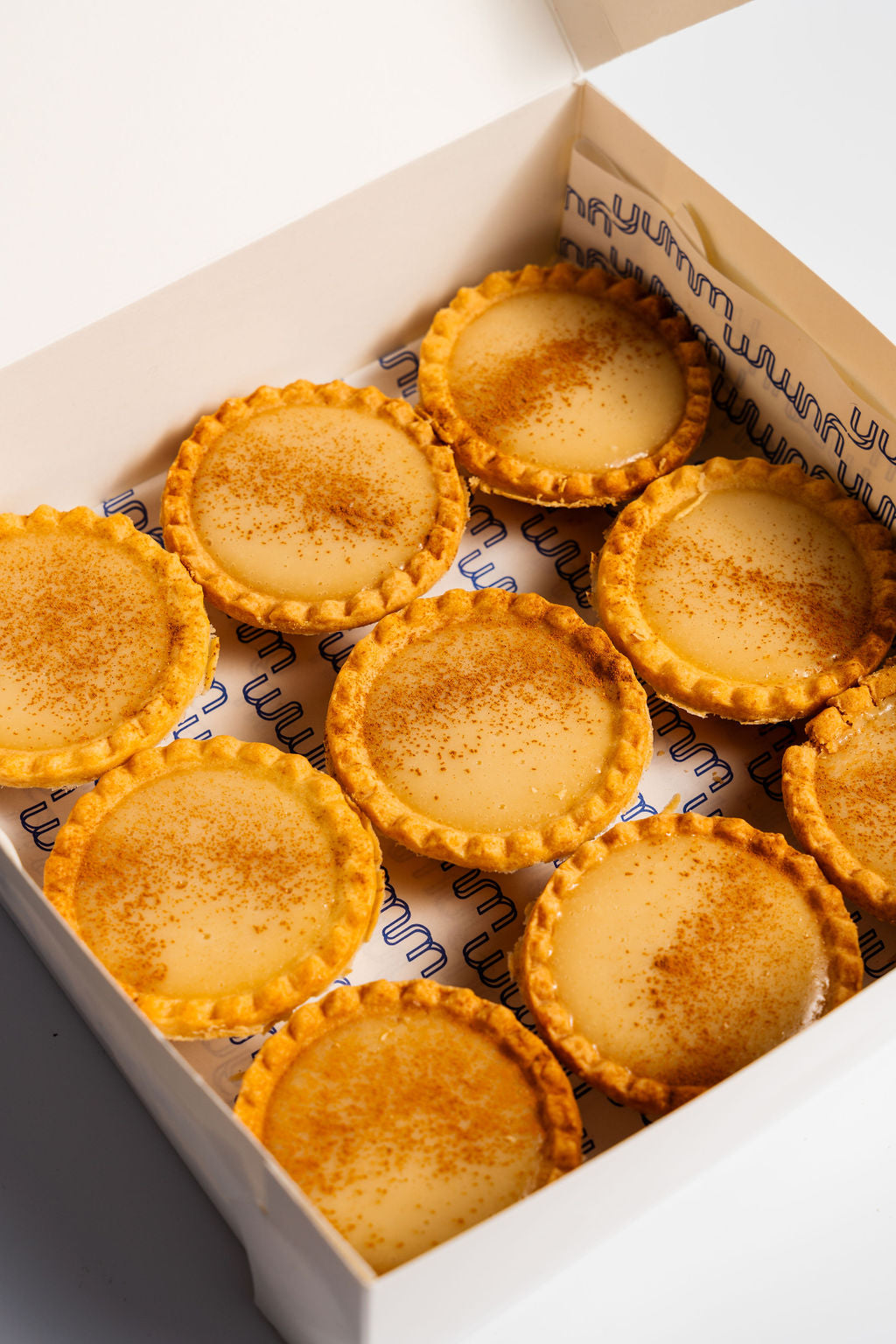 Mini Custard Tart box | Veganyumm Bakehouse